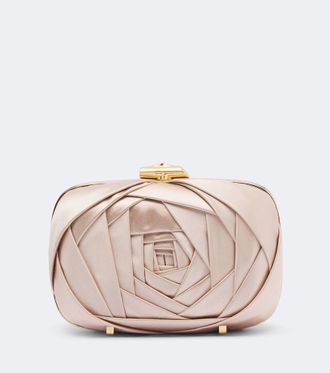 Roger Vivier Pochette Rose Vivier en satin