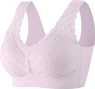Generic Soutien-gorge 2026 pour femme - Confortable et sans traces - Style d&eacute;bardeur - Petite poitrine converg&eacute;e - Bonnet fixe - Dos sans anneau en acier - Pl