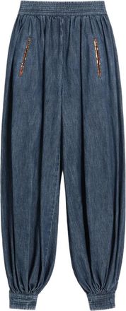 Valentino Garavani jean en chambray - Bleu