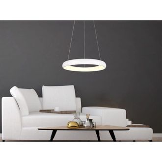 Trio Leuchten LED Pendelleuchte CARDONA groß Weiß, dimmbar & 3 Lichtfarben, Ø 62cm