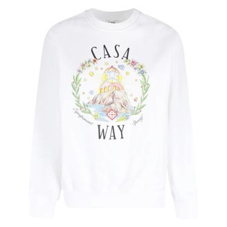 Casablanca Casa Way Sweatshirt - - Sweatshirts & Hoodies - Damen - Wei&szlig; - XS