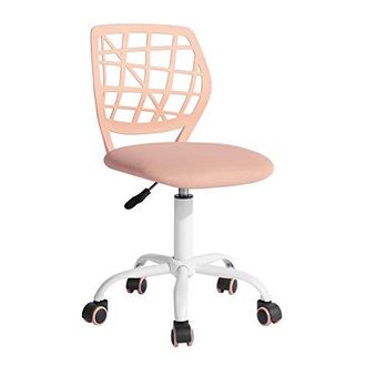 Furniture R Gaming Stuhl für Kinder, ergonomischer Schreibtischstuhl ohne Armlehnen, moderner Bürostuhl mit Sitzhöhenverstellung und leisen Gummirädern, ideal für