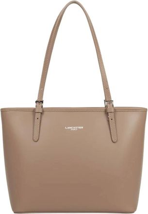 Lancaster Femme, Sacs, Brun, Taille: ONE Size Sac cabas &eacute;paule Zipp&eacute;e M Smooth