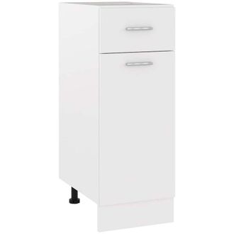 vidaXL Schubunterschrank Wei&szlig; 30x46x81,5 cm Holzwerkstoff Vidaxl Wei&szlig;