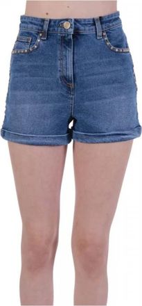 Elisabetta Franchi Femme, Shorts, Bleu, Taille: W28 Denim Shorts