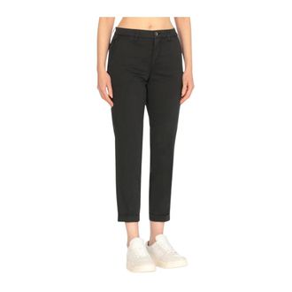 Fay Femme, Pantalons, Noir, Taille: W29 Cropped Pantalons