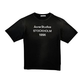 Acne Studios Homme, Tops, Noir, Taille: 2XL T-shirt Minimal