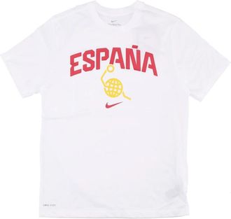 Nike Spanien Basketball Tee 2024 Feier - - Sport - Herren - Wei&szlig; - XL