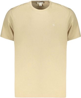 Calvin Klein Beiges Baumwoll-Herren-T-Shirt