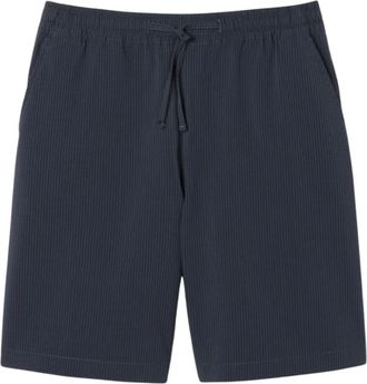 Lacoste Homme, Shorts, Gris, Taille: L Cotton Seersucker Shorts