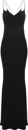 Tom Ford Femme, Robes, Noir, Taille: 38 FR Cocktail Slip Dress avec Double Bretelles