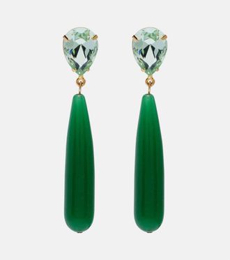 Jennifer Behr Boucles doreilles Caroline &agrave; cristaux