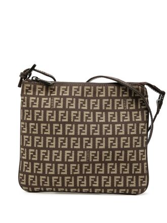 Fendi sac &agrave; bandouli&egrave;re Zucchino (2000-2010) - Marron