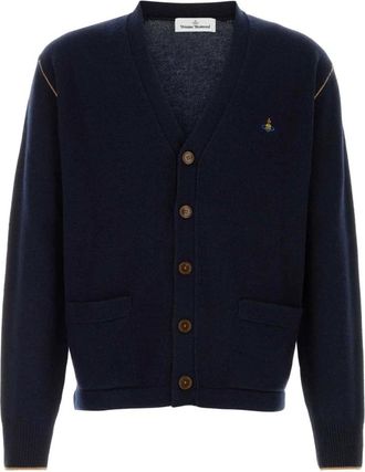 Vivienne Westwood Homme, Pulls, Bleu, Taille: XL Alex Cardigan