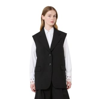 Max Mara Weste - - Suits - Damen - Schwarzk - S