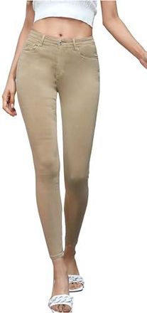 JOPHY & CO. Pantalon en Coton à Cinq Poches pour Femme (Code 945) - Beige - L