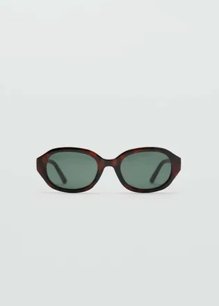 Mango Lunettes de soleil monture rectangulaire chocolat - Femme - Taille unique - MANGO