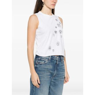 Mother Graphic Print Tank Top - White