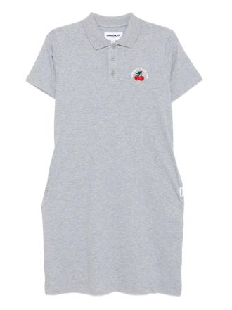 Chocoolate robe à col polo - Gris