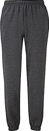 Fruit Of The Loom Pantalon de Jogging - Homme (L) (Gris foncé chiné)
