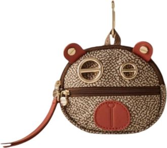 Borbonese Femme, Accessoires, Beige, Taille: ONE Size Portefeuille et porte-cartes