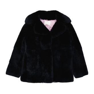 Alberta Ferretti Friday Rabbit Fur Jacket - - Jackets - Damen - Blau - S