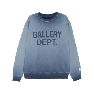 Gallery Dept. Homme, Sweatshirts et sweats &agrave; capuche, Bleu, Taille: L Crew Neck Long Sleeves