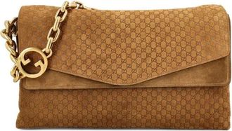 Gucci Hobo Bags - Rectangular Shoulder Bag With Textured Calfskin - Gr. unisize - in Braun - f&uuml;r Damen