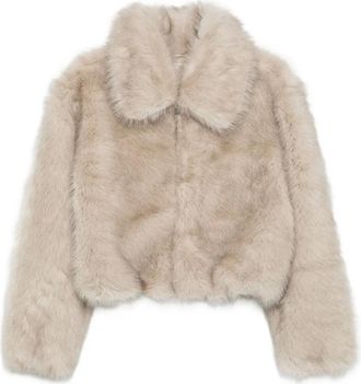 Frankie Shop manteau Hope en fourrure artificielle - Tons neutres