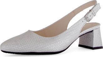Gabor Damen Slingpumps, Frauen Absatzschuhe,hochhackige Schuhe,stoeckelschuhe,Ausgehschuhe,Abendschuhe,Court Shoes,Slingback,Ice,38 EU / 5 UK