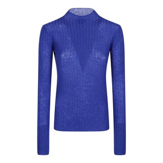 Pinko Muggito Rundhals-Pullover - - Knitwear - Damen - Blau - S