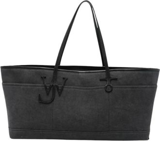 J.W.Anderson Stretch Anchor Canvas & Leather Tote - - Bags - Herren - Schwarzk - ONE SIZE
