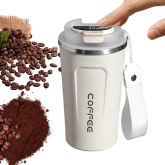 Generico Intelligenter Temperaturbecher, digitales Display, 510 ml, isolierte Tasse mit Deckel, intelligente Isolierbecher, multifunktionale Trinkflasche f&uuml;r K