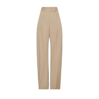 The Attico Gary Wide Hosen - - Trousers - Damen - Beige - XS