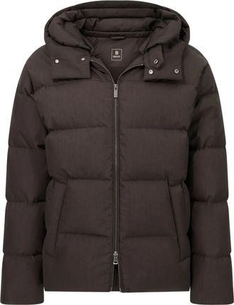 Boggi Milano veste matelassée à capuche - Marron