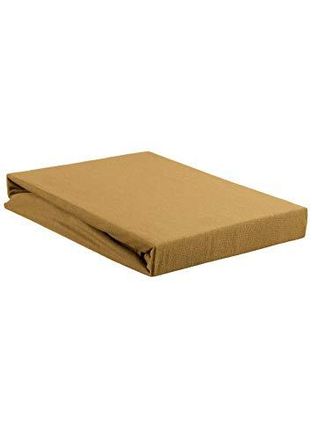 Beddinghouse Drap-Housse en Jersey 160TD avec Bonnets de 10 cm Jaune 70/80/90 x 200/210 x 10 cm