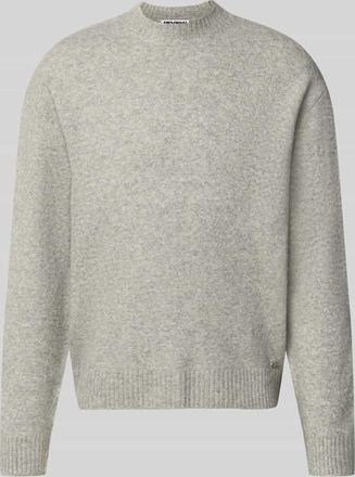 Review Relaxed Fit Strickpullover aus Material-Mix mit Baumwoll-Anteil