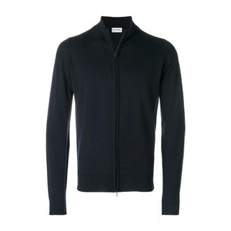 John Smedley Herren, Strickwaren, Blau, LGröße