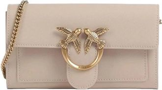Pinko Pinko, Femme, Sacs, Beige, Taille: ONE Size Love One Wallet C