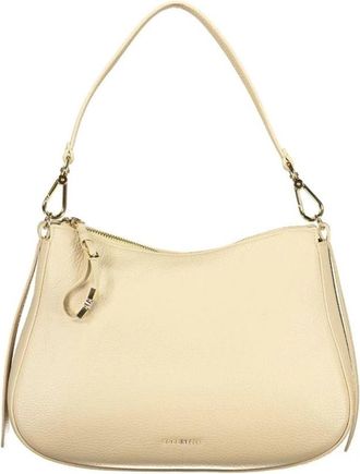 Coccinelle Schultertasche aus genarbtem Leder - - Bags - Damen - Beige - ONE SIZE