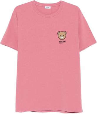 Moschino Homme, Tops, Rose, Taille: XL Teddy T-shirt