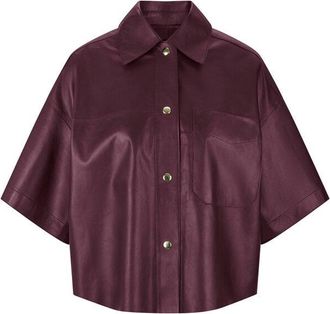 Riani Damen Hemdjacke aus Lammleder