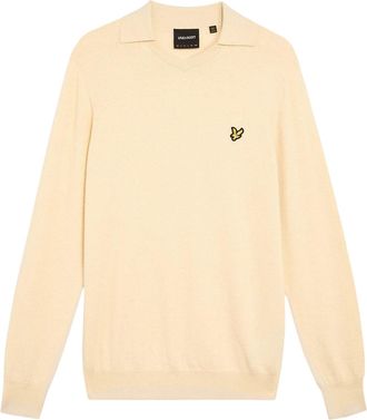 Lyle & Scott Pullover f&uuml;r Herren, Mit Kragen (Gelb)