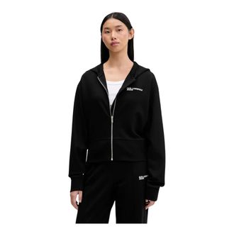 Karl Lagerfeld Zip-through Hoodie - - Sweatshirts & Hoodies - Damen - Schwarzk - XS