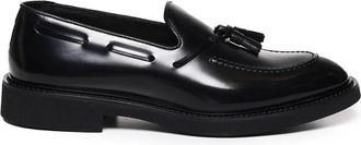 Doucal's B&uuml;rstungsleder-Loafer - - Shoes - Herren - Schwarzk - 43 EU