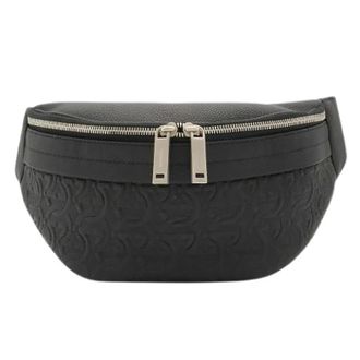 Ferragamo Pre-owned Gancini Leder G&uuml;rteltasche - - Pre-owned - Damen - Schwarzk - ONE SIZE