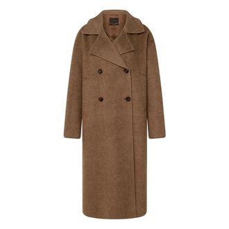 Windsor Doppelreihiger Mantel - - Coats - Damen - Braun - S