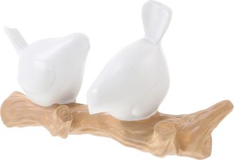 Lurrose Nordischer Vogel wandhaken aus Resin Mehrfach Haken Schl&uuml;ssel Mantelhalter Schraubenfreie Wandmontage Platzsparend Vielseitig f&uuml;r Flur K&uuml;che Bad und S