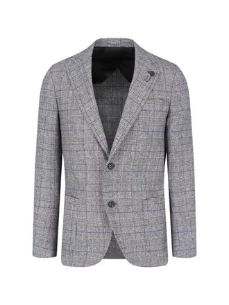 Lardini Single-Breasted Blazer In Virgin Wool Blend