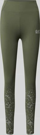 Emporio Armani Super Skinny Fit Leggings mit Label-Print
